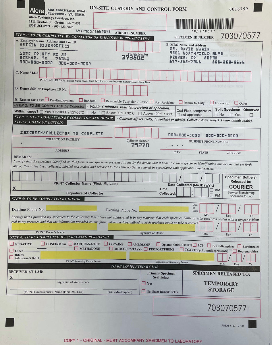 Lab Confirmation & MRO Review – Origin Drug Test